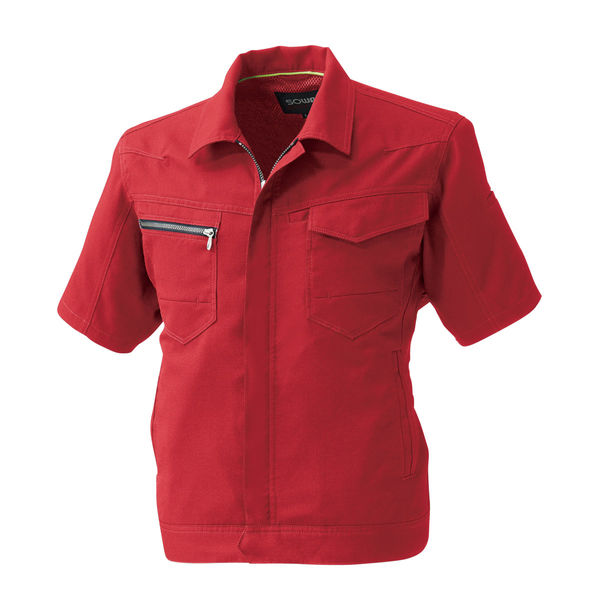 桑和（SOWA） 半袖ブルゾン レッド 6L 961 1着（直送品） - アスクル