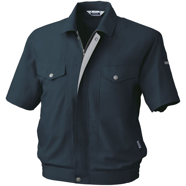 桑和（SOWA） 半袖ブルゾン ナイトネイビー LL 711 1着（直送品） - アスクル