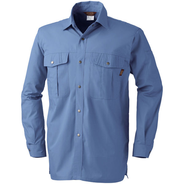 桑和（SOWA） 長袖シャツ インディゴ L 535 1着（直送品） - アスクル