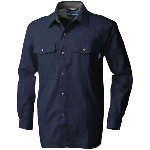 桑和（SOWA） 長袖シャツ ネイビー L 615 1着（直送品） - アスクル