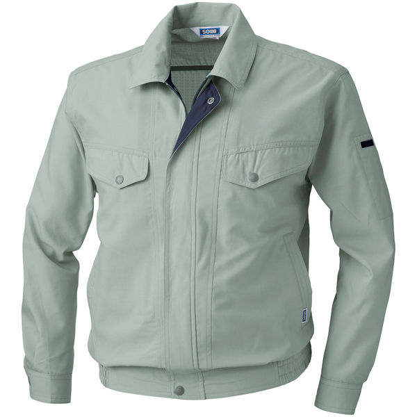 桑和（SOWA） 長袖ブルゾン ストーングレー L 713 1着（直送品） - アスクル