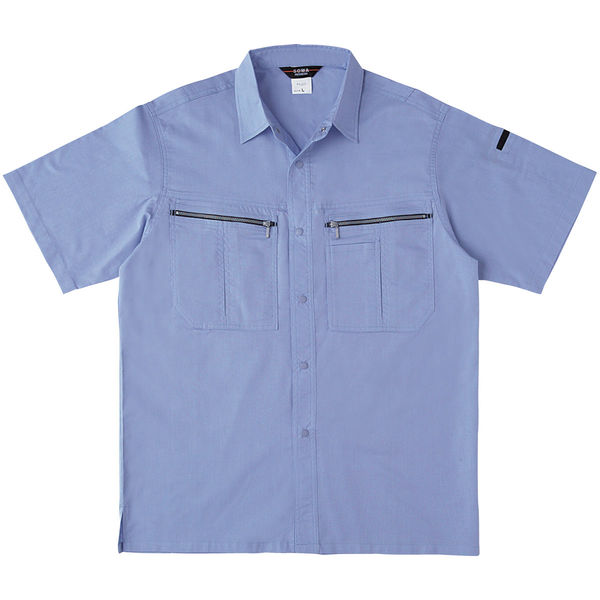 桑和（SOWA） 半袖シャツ パープルB L 277 1着（直送品） - アスクル