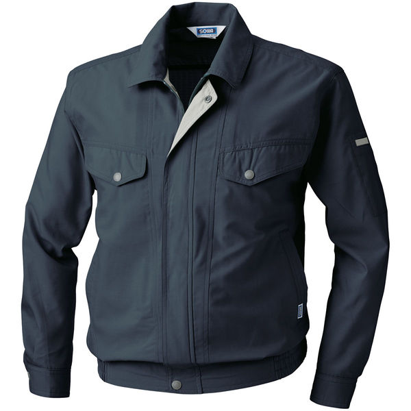 桑和（SOWA） 長袖ブルゾン ナイトネイビー 6L 713 1着（直送品） - アスクル