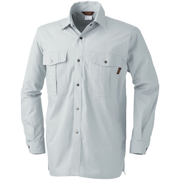 桑和（SOWA） 長袖シャツ シルバーグレー 6L 535 1着（直送品） - アスクル