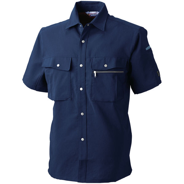 桑和（SOWA） 半袖シャツ ネイビー L 927 1着（直送品） - アスクル