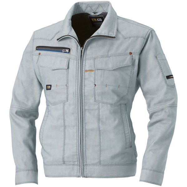 桑和（SOWA） 長袖ブルゾン シルバーグレー L 873 1着（直送品） - アスクル