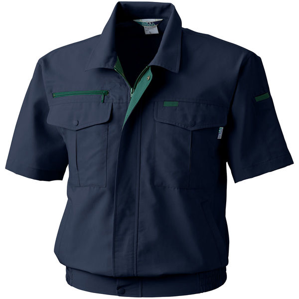 桑和（SOWA） 半袖ブルゾン ネイビー L 911 1着（直送品） - アスクル