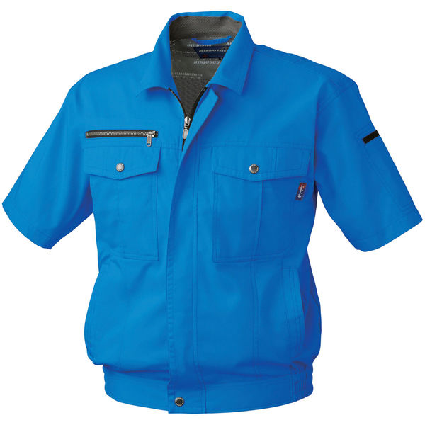 桑和（SOWA） 半袖ブルゾン ブルー L 611 1着（直送品） - アスクル