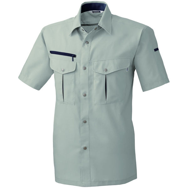 桑和（SOWA） 半袖シャツ ストーングレー 3L 717 1着（直送品） - アスクル