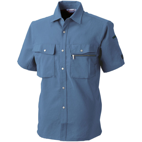 桑和（SOWA） 半袖シャツ ブルー L 927 1着（直送品） - アスクル