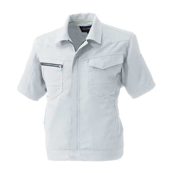 桑和（SOWA） 半袖ブルゾン シルバーグレー 6L 961 1着（直送品） - アスクル