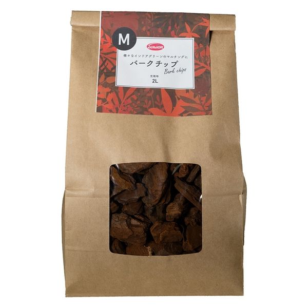【園芸用品】 サンアンドホープ クラフト バークチップ（チップサイズM） 2L 1袋（2L入） - アスクル