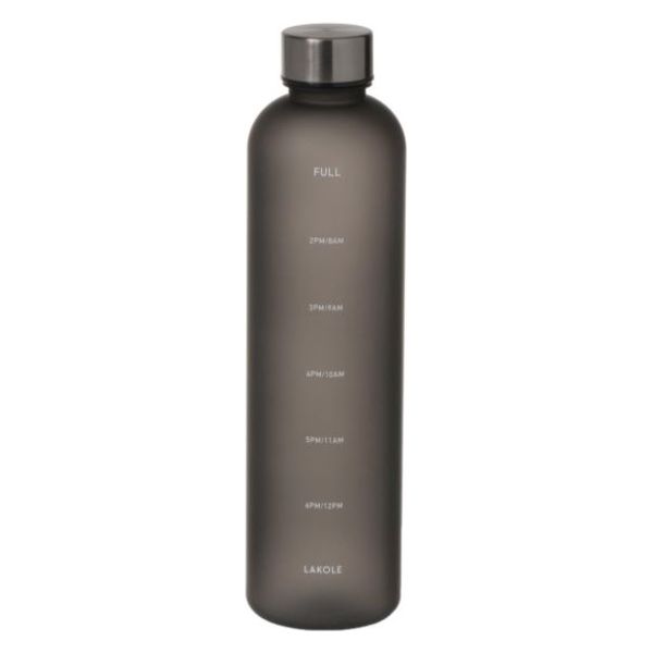 フロストウォーターボトル（1L） チャコール LAKOLE/ラコレ - アスクル