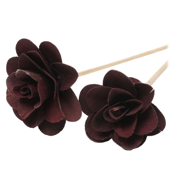 【LAKOLE/ラコレ】 WOOD FLOWER/ウッドフラワー（2P） Roseレッド - アスクル