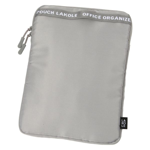 【LAKOLE/ラコレ】 【撥水】タブレットケース グレー - アスクル