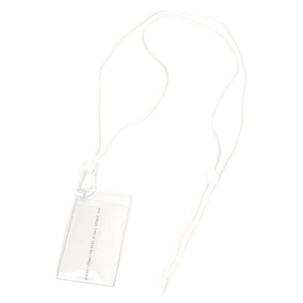 【LAKOLE/ラコレ】 PVCストラップIDケース クリア - アスクル