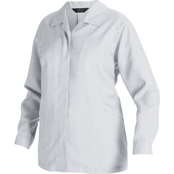 アルトコーポレーション 女性用超制電夏長袖スモック グレー 4L IE2005-3-4L 1枚（直送品） - アスクル