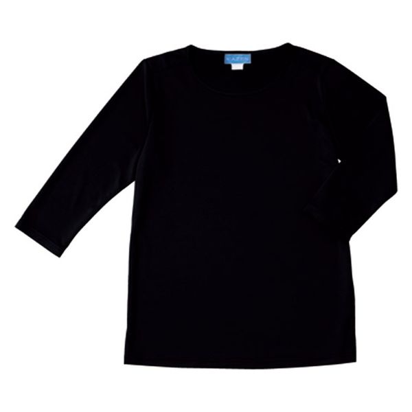 KAZEN インナーTシャツ(男女兼用)ブラック SS KZN220-15 1枚（直送品） - アスクル