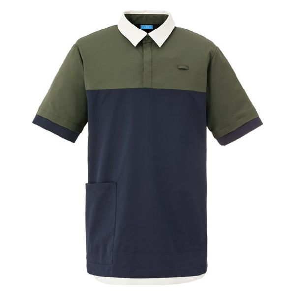 KAZEN レイヤードポロシャツ シックグリーン 4L KZN263-57 1枚（直送品） - アスクル