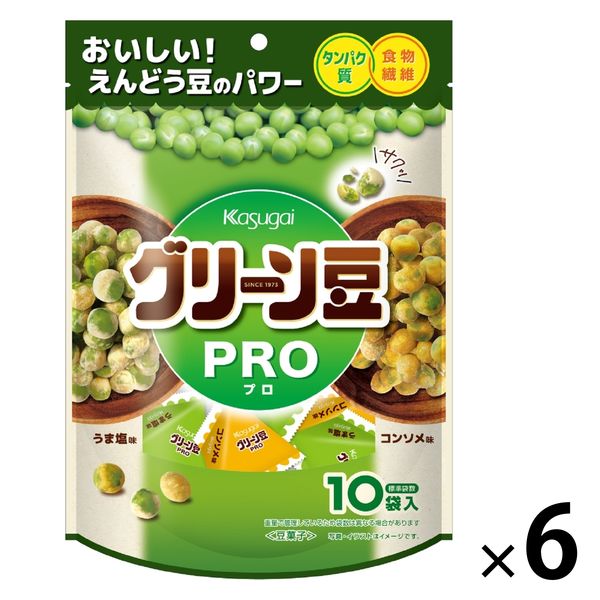 グリーン豆 PRO 85g 10袋入 1セット（1個×6） スナック菓子 おつまみ 春日井製菓 - アスクル