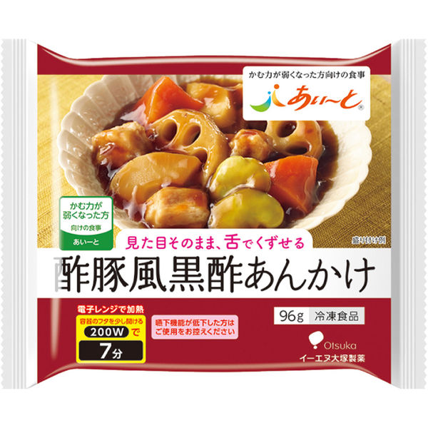 介護食 やわらか食 [冷凍食品] イーエヌ大塚製薬 酢豚風黒酢あんかけ 96g 1セット(1個)（直送品） - アスクル