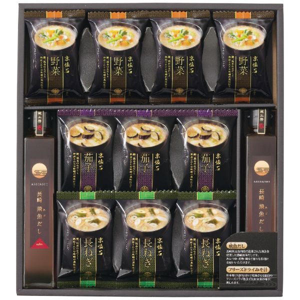 apide 【2024】御歳暮フリーズドライみそ汁&飛魚だしセット FDA-30N 1個（直送品） - アスクル