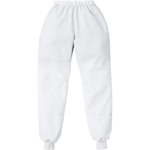 KAZEN スラックス(男女兼用)ホワイト KZN800-80 L 1枚（直送品） - アスクル