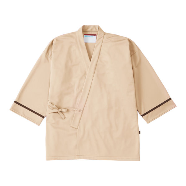 KAZEN ニット甚兵衛 チアベージュ S 305-44 1枚（直送品） - アスクル