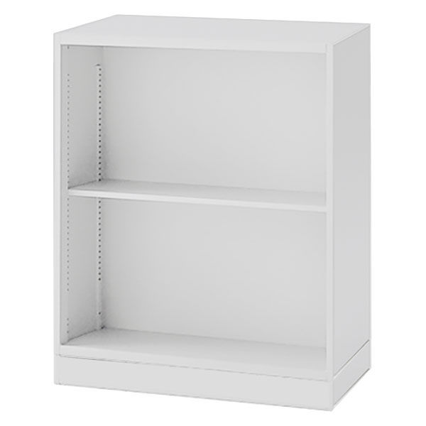 【組立設置込】イトーキ シンラインキャビネットA4 オープン 2段 下置 ベース付 ホワイト EHFN-098LS-W9 1台（直送品） - アスクル