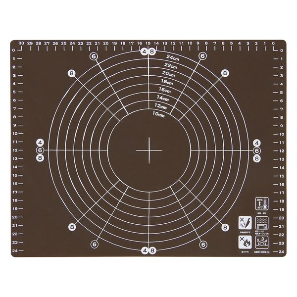 ワールド・クリエイト VIV シリコーンベーキングマットブラウン 59998 1個 - アスクル