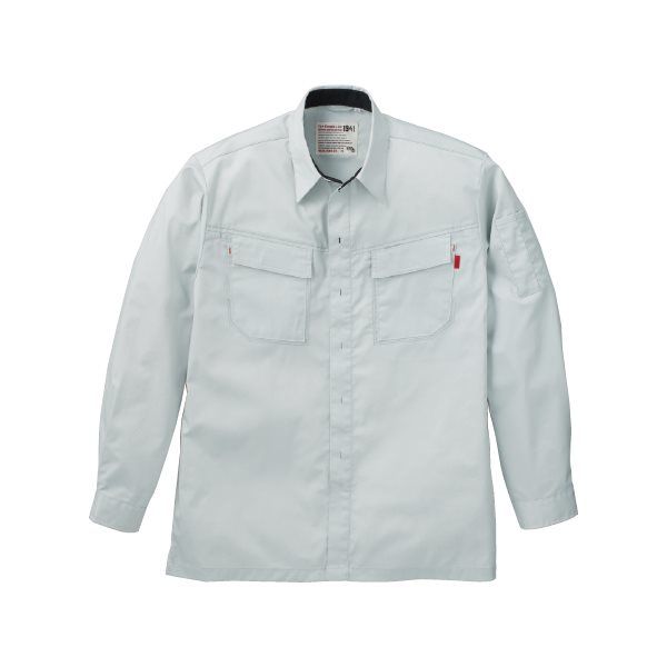 中塚被服 長袖シャツ ストーングレー M N303-87-M 1枚（直送品） - アスクル