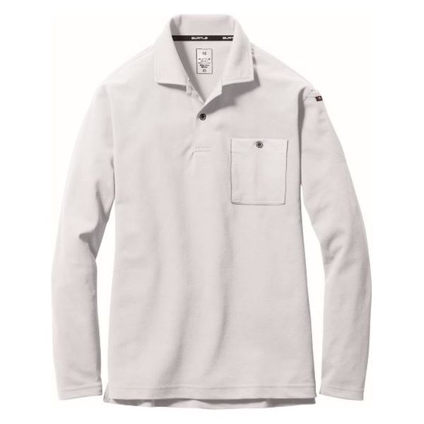 バートル 長袖ポロシャツ ホワイト 6L 665-29-6L 1枚（直送品） - アスクル