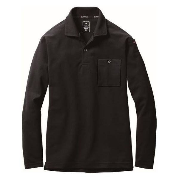 バートル 長袖ポロシャツ ブラック 6L 665-35-6L 1枚（直送品） - アスクル
