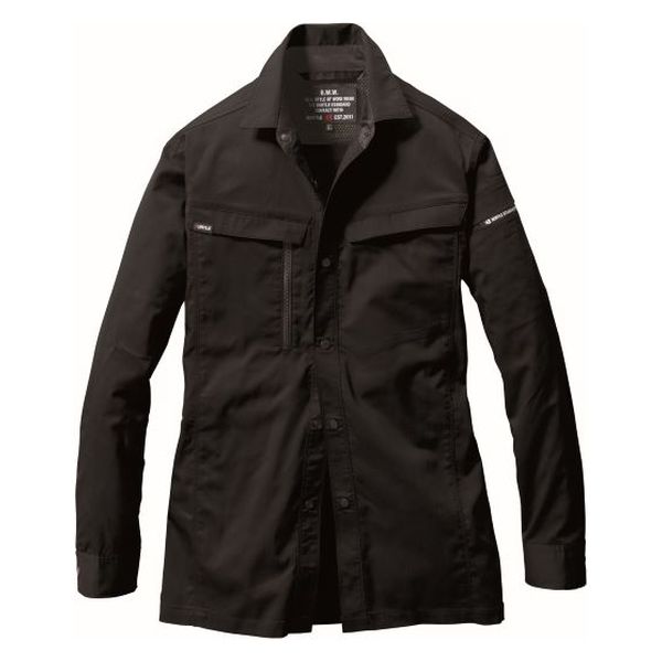 バートル 長袖シャツ ブラック 4L 6215-35-4L 1枚（直送品） - アスクル