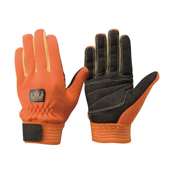 トンボ トンボレックス パラ系アラミド繊維製手袋 オレンジ 消防団マーク K-700RD LL 1双 521-7799（直送品） - アスクル