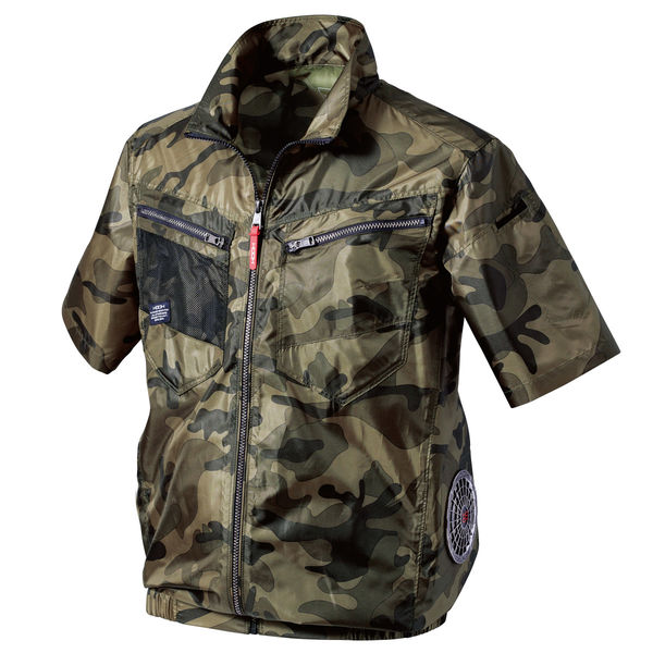 村上被服 サイドファン半袖ジャケット 4L ミリタリー V7717 1着（直送品） - アスクル