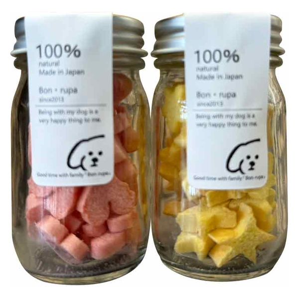 （限定）犬用 おやつ Bon・rupa ふーさんセット（星 ハート）国産 約10g 1個 ボンルパ オリジナル - アスクル