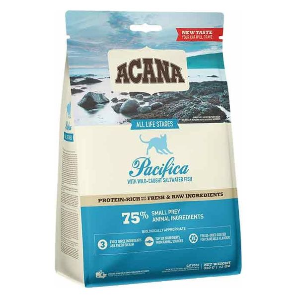 アカナ 総合栄養食 パシフィカ キャット 成猫 340g 1袋 ACANA キャットフード - アスクル