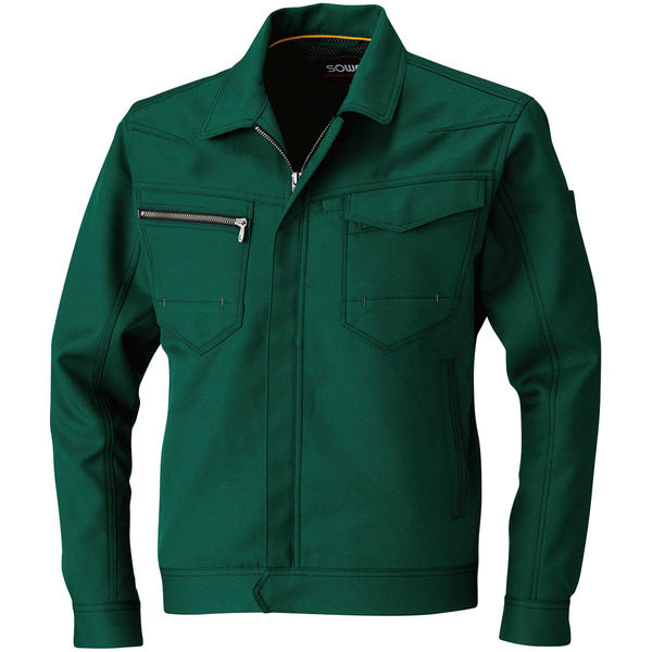 桑和 長袖ブルゾン ダークG 4L 9663 1着（直送品） - アスクル