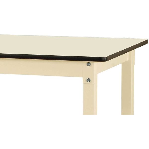 【車上渡し】山金工業 800シリーズ ワークテーブル 耐荷重800kg 塩ビシート天板 幅1500×奥行750×高740mm IV 1台（直送品） - アスクル