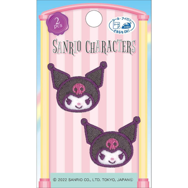 サンリオ クロミ 2枚入り 横28mm×縦23mm シール ・ アイロン 両用 接着 SCW480-SCW49 1セット(3枚入)（直送品） - アスクル