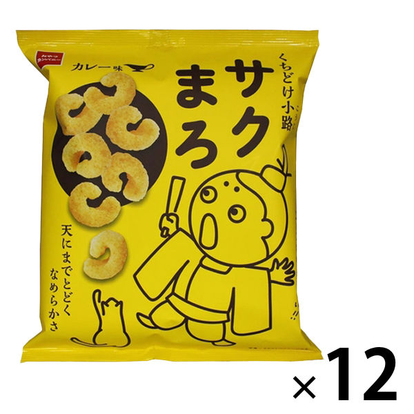 くちどけ小路サクまろカレー味 52g 1セット（1袋×12） おやつカンパニー コーンスナック - アスクル