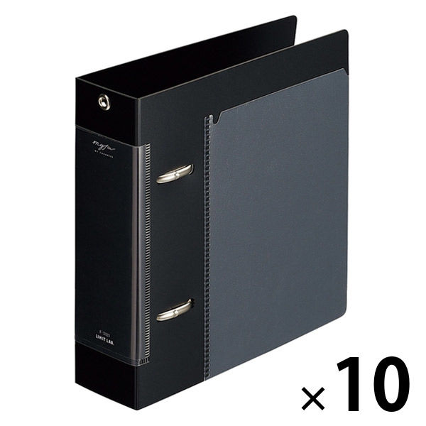 リヒトラブ myfa（ミファ） コレクションファイル ミニ ワイド ブラック F3321ー24 10冊 - アスクル