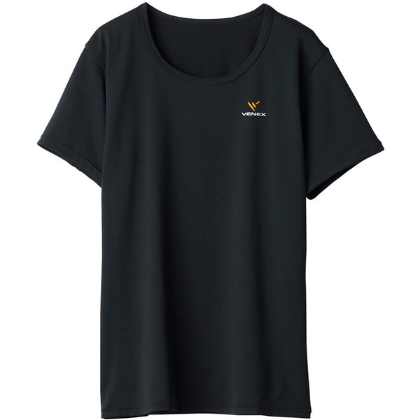 VENEX(ベネクス) リフレッシュ Tシャツ レディース M ブラック 6706 1枚（直送品） - アスクル