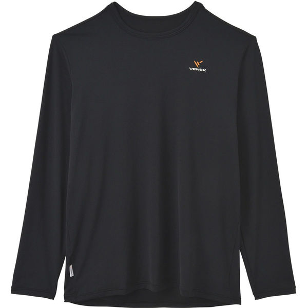 VENEX(ベネクス) リフレッシュ Tシャツ ロングスリーブ メンズ XXL ブラック 6732 1枚（直送品） - アスクル