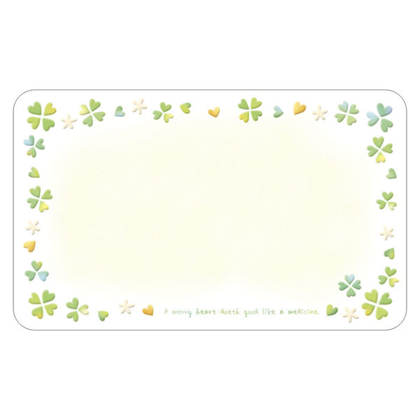 ササガワ ファンタジーカード カラフルクローバー 16-783 1セット(1冊(15枚入)×5)（取寄品） - アスクル