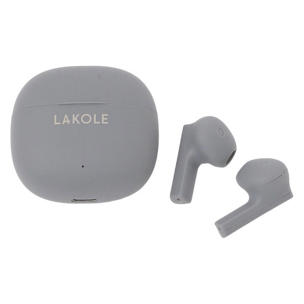 ワイヤレスイヤホン グレー LAKOLE/ラコレ - アスクル