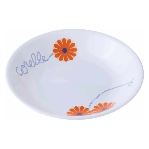 パール金属 プレート 21.5cm CORELLE コレール オレンジマーガレット 強化ガラス 445229 1個（直送品） - アスクル