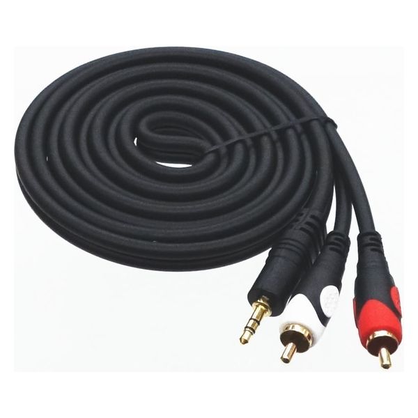 GB RCA赤白M - 3.5mmMケーブル ステレオ 1.8m EM-3.5MR2M-S-1.8M 1個（直送品） - アスクル