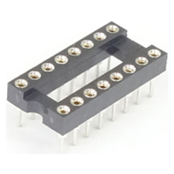 GB 丸ピンICソケット 300MIL 16ピン 2.54mmピッチ GB-ICS-3ML16R 1個（直送品） - アスクル